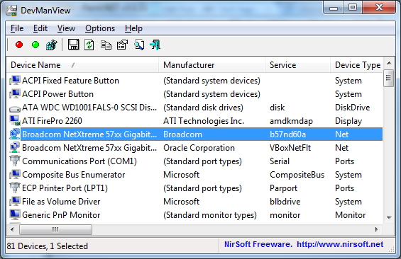 DevManView, a Device Manager alternative - 404 Tech Support