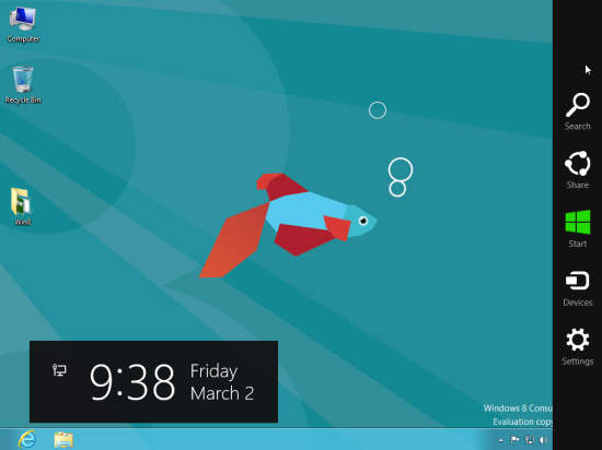 Phím tắt mới trong window 8 | Viết bởi DDoS