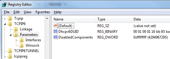 Thoroughly disable IPv6 in Windows 7, Server 2008 R2 - 404 Tech Support