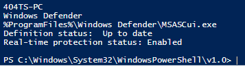 PowerShell script to detect antivirus product and status - 404 Tech Support
